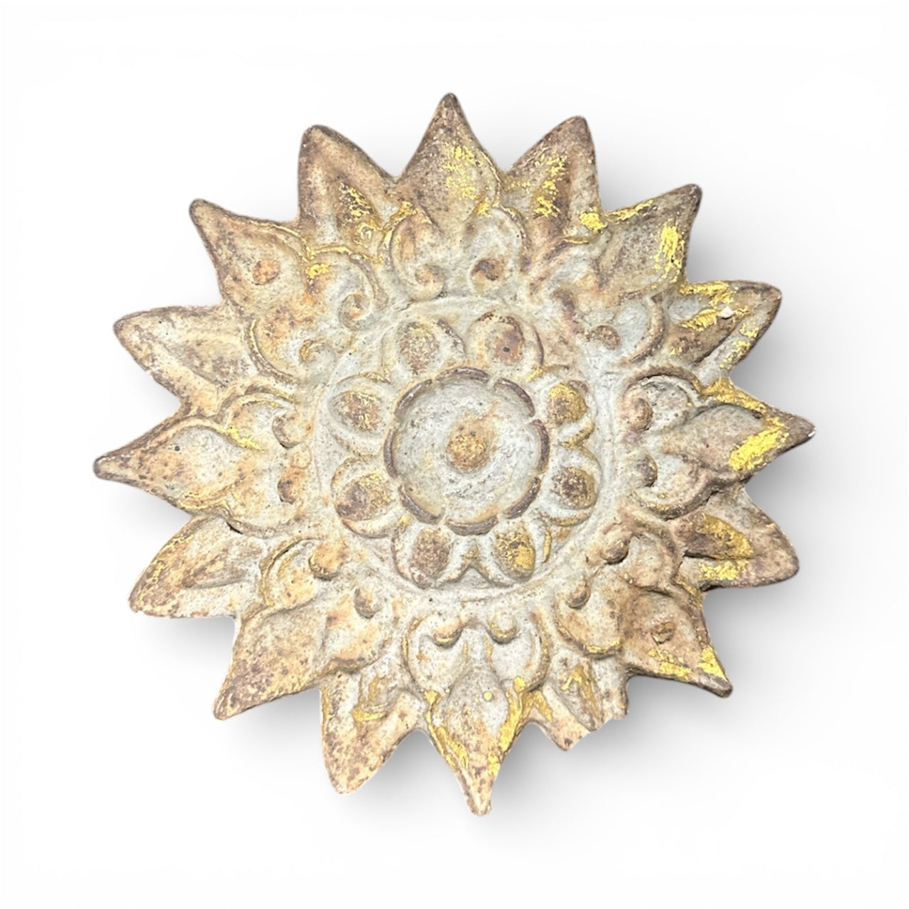 Cast Iron Rosette with Floral Sunburst Motif – Metropolitan Artifacts ...